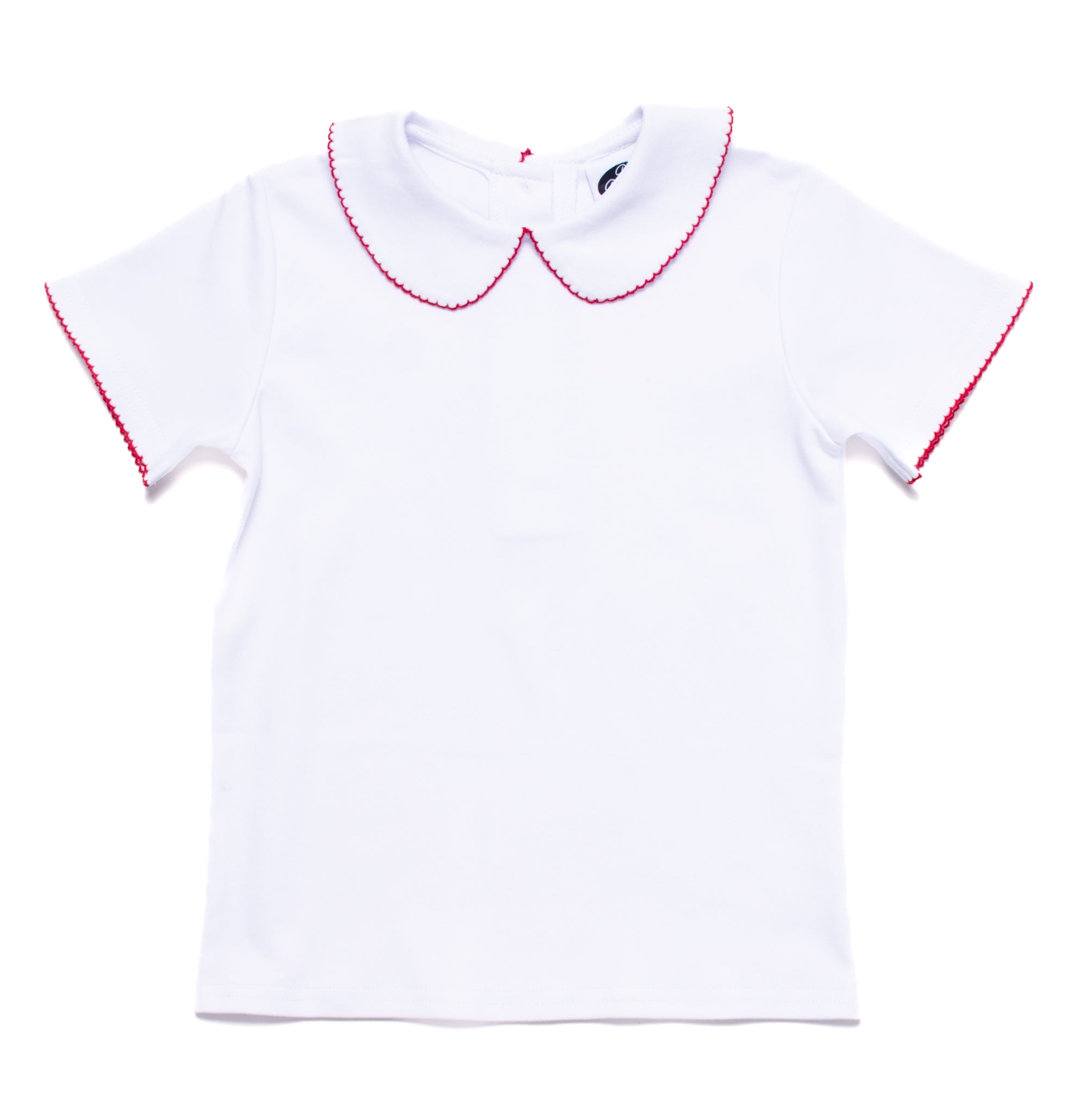 Red Picot trim SS shirt - PREORDER – PBJ LLC