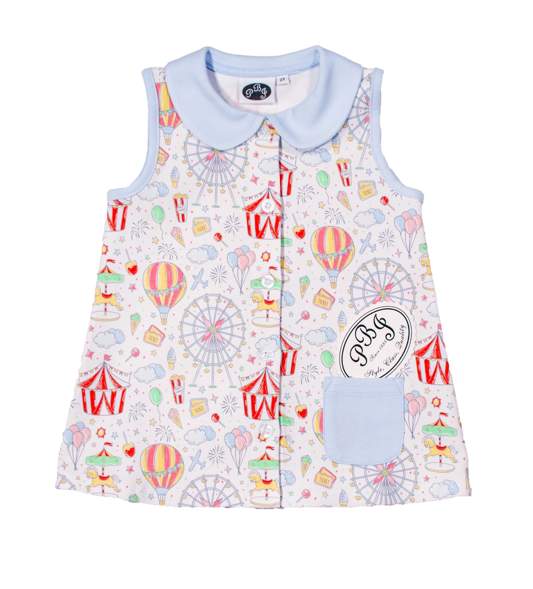 Carnival Print Alex Top - Unisex – PBJ LLC